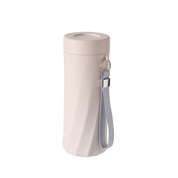 Hot Sale 450ml Portable Biodegradable Natural Bamboo Fiber Water Bottle ...