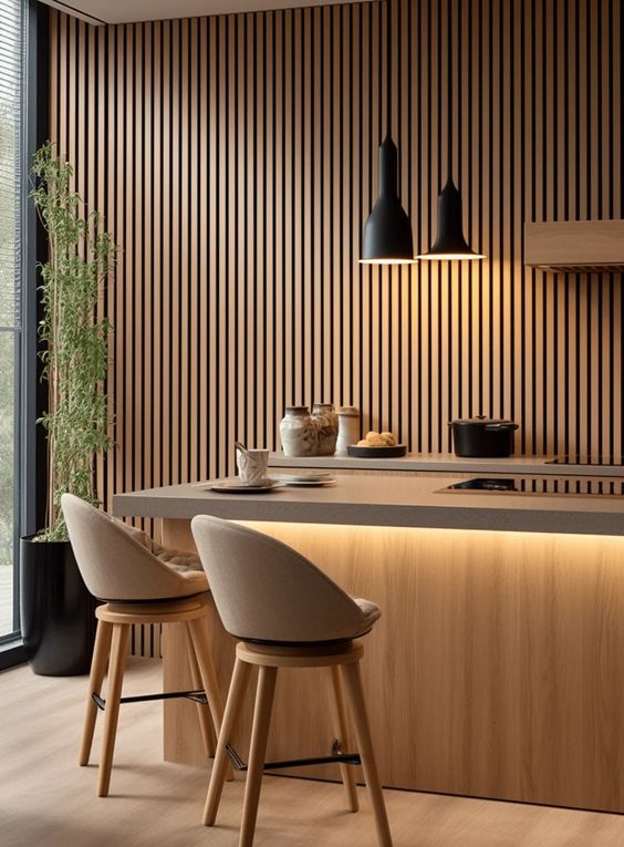 Acoustic Blat Wall Panel - Event Natural Fraxinus Mandschurica, 4056c ...
