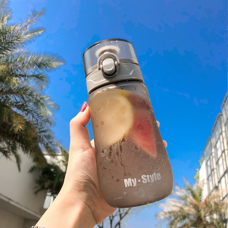 Creative Bouncing Big Belly Plastic Cup Student Leak-proof Hand Cup Car ...