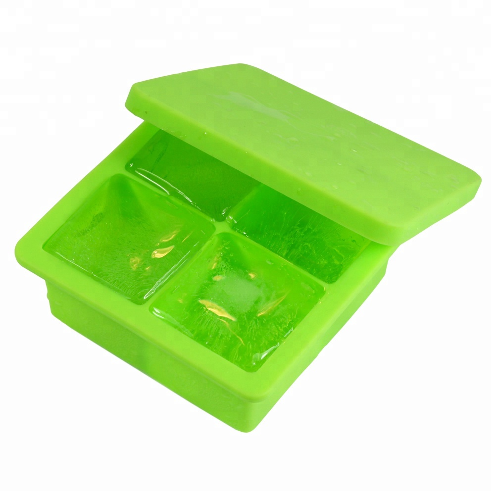 Custom LOGO Ice Cube Tray Silicone Ice Cream Molds - Buy Silicone Ice ...