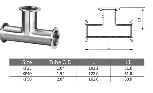 Stainless Steel KF NW Tee from China manufacturer - Wenzhou Sunthai ...