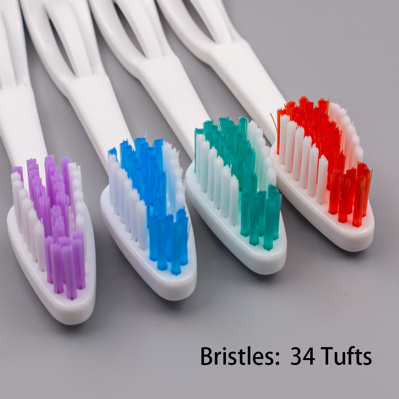OEM New 34 Tufts Nylon Bristle Wave Shape Adult Toothbrush Manufacturer ...