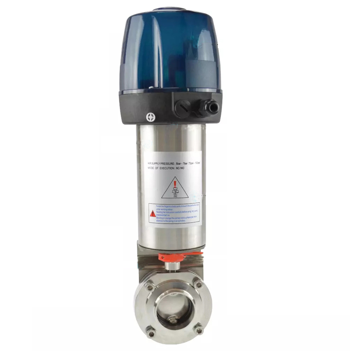Pneumatic Butterfly Valve with Intellegent Control Head from China ...