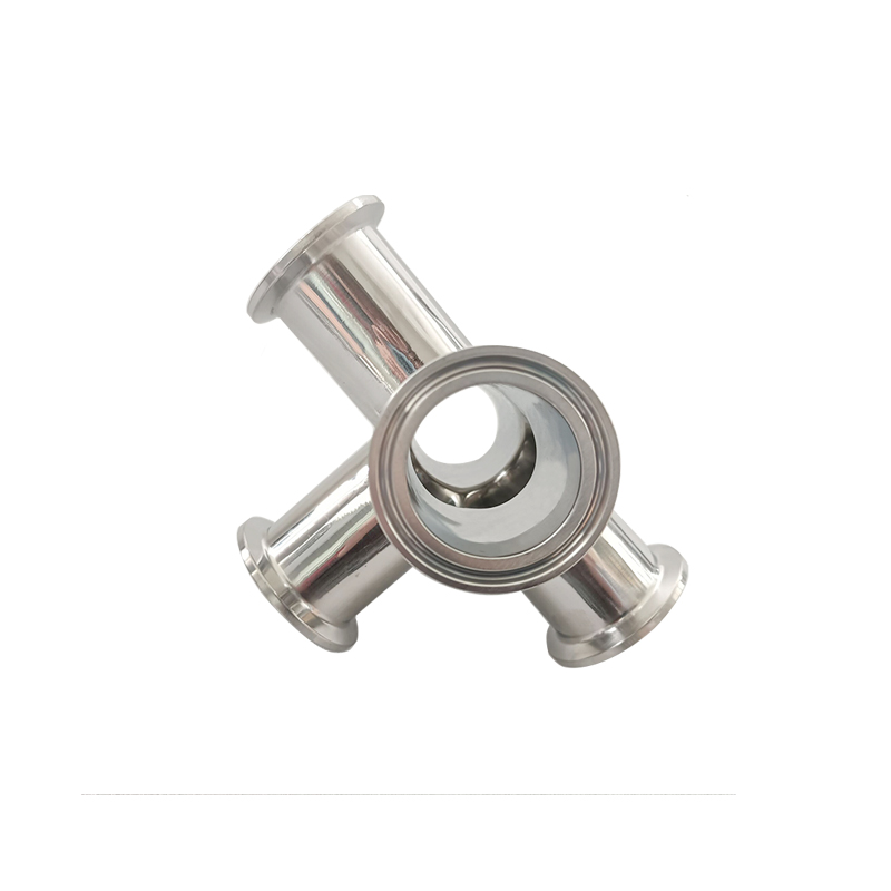 Sanitary Stainless Steel Tri Clamp 5 Way Cross Pipe Fitting from China ...