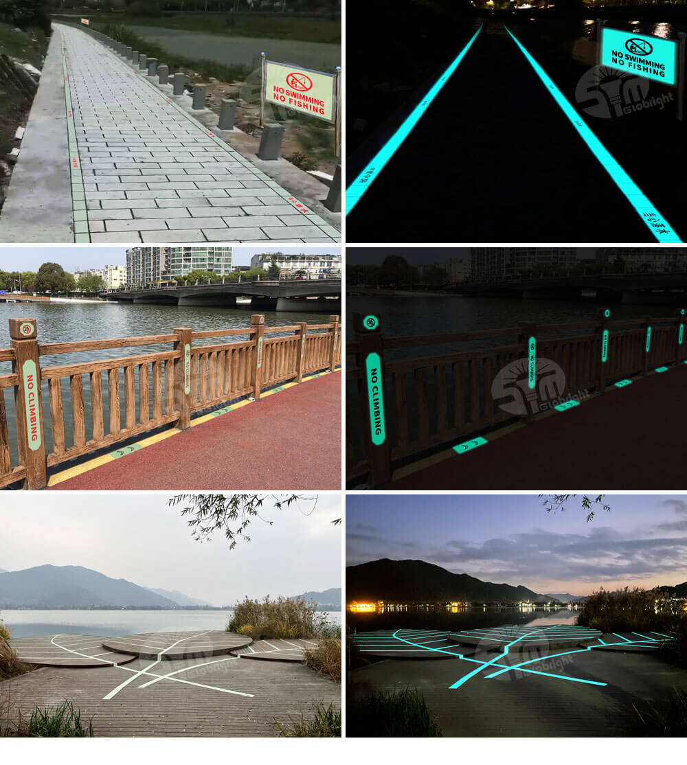 Landscaping Footpath Sign, Inorganic Self-luminous Material，glow in The ...